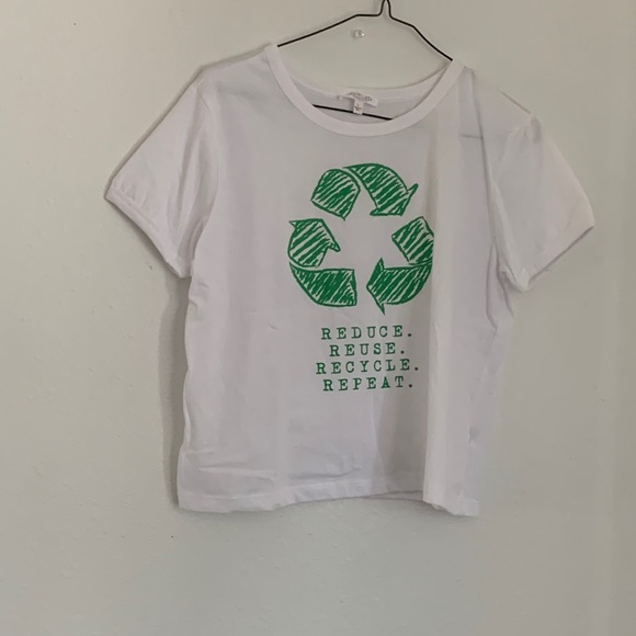 Tops | Reduce Reuse Recycle Repeat Crop Top | Poshmark